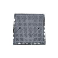 China Corrosion Resistant FRP Manhole Cover 600*600mm Medium Duty Sewer Lid smc d400 c250 b125 a15 for sale