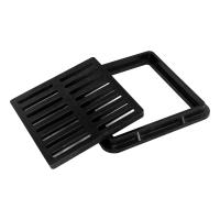 China EN124 A15 Grating Manhole Cover , SMC Square Sidewalk FRP Storm Grate Cover for sale