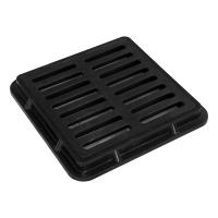 China EN124 A15 Grating Manhole Cover , SMC Square Sidewalk FRP Storm Grate Cover for sale