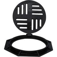 China Elite 432 X 517mm Triangle Grating Frame , 20 Tons SMC FRP Manhole Grating Cover for sale