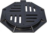 China Elite 432 X 517mm Triangle Grating Frame , 20 Tons SMC FRP Manhole Grating Cover for sale