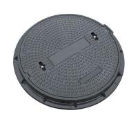 China Threaded Composite Manhole Cover with Superior Weather Resistance and Bolted Lock for sale