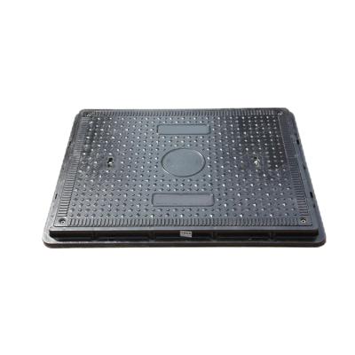 China Fire Resistance Plastic Manhole Covers Threaded Lock Type And With Bolted Lock Type for sale