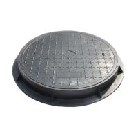 China High Load Capacity Up To 40 Tons Black SMC GRP Composite Manhole Cover for Industrial Applications for sale