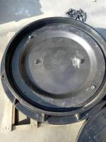 China Round SMC Manhole Covers With Lockable Mechanism Load Capacity Up To 40 Tons for sale