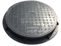 China Round SMC Manhole Covers With Lockable Mechanism Load Capacity Up To 40 Tons for sale