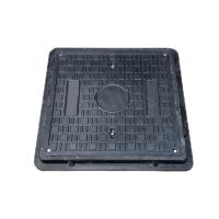 China FRP/SMC/GRP Composite Resin Fiberglass Square Manhole Cover For Sidewalk Garden Road for sale