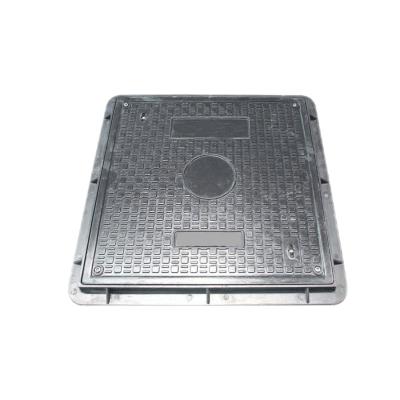 China FRP/SMC/GRP Composite Resin Fiberglass Square Manhole Cover For Sidewalk Garden Road for sale