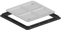 China EN124 Certified Anti-theft SMC Manhole Cover with Anti-Slip Surface for sale