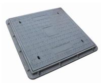 China EN124 SMC Lockable Manhole Cover with Rubber Gasket for sale
