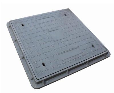 China EN124 SMC Lockable Manhole Cover with Rubber Gasket for sale