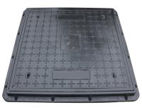 China EN124 SMC Lockable Manhole Cover with Rubber Gasket for sale