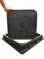 China Slip Resistant SMC Access Composite Manhole For Telecom Networks And Fiber Optic Vaults for sale