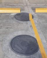 China High Strength Heavy Duty Manhole Cover Fiberglass FRP With Frame for sale