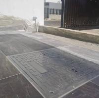 China FRP BMC SMC GRP Composite Resin Fiberglass Manhole Cover Square For Garden Road for sale