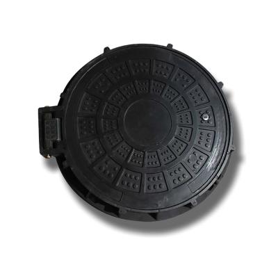 China High Strength Composite SMC Manhole Cover Heavy Duty Anti Slip Corrosion Resistant For Municipal Drainage System 690mm for sale