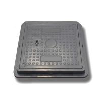 China Impact Resistant SMC Composite Manhole Cover With Custom Logo For Infrastructure Branding Projects for sale