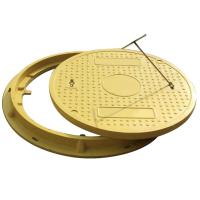 China EN124 Certified BMC FRP Manhole Cover With High Load Capacity For Industrial And Commercial Applications for sale