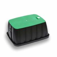 China Green Lid Plastic Valve Box Recyclable Material Anti UV Waterproof For Sprinkler And Pipeline System for sale