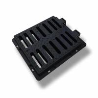China Reinforced SMC Gully Grid Drain Cover Impact Resistant For Industrial And Commercial Rectangular Gully Grid for sale