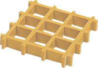 China FRP Grating Sheets Non Conductive Fire Resistant For Marine Environments Grp Walkway Panels for sale