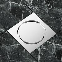 China Home Brass chrome floor drain OEM/ODM Embedded Square Shape for sale