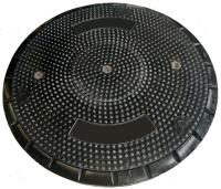 China Road Use Certified EN124 D400 Manhole Cover with Non Metallic Construction for sale