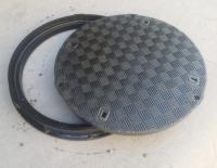 China 600mm Diameter Recyclable Composite Manhole Lids Environmentally Friendly for sale