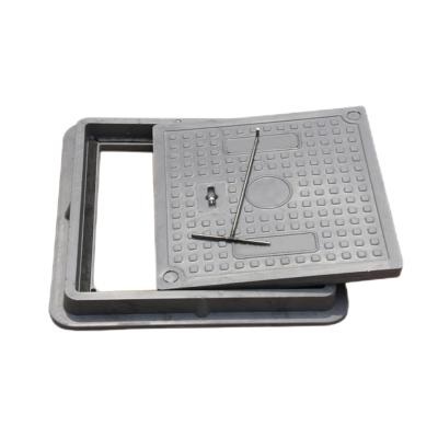 China ArmorDeck Lightweight FRP Manhole Cover with Slip Resistant and Lockable Design for sale