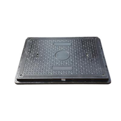 China Reinforced SMC Manhole Cover and Frame Set with Fire Resistant and Low Noise Features for sale