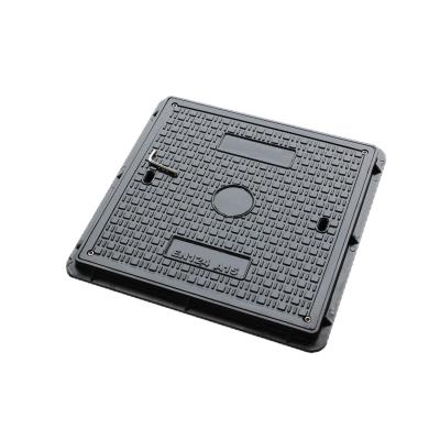 China Heavy Duty SMC FRP Manhole Cover 600x600mm for Drainage Sewage for sale