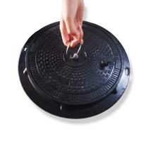 China Durable FRP Manhole Cover with 40 Tons Load Capacity, UV Resistant and Anti-Slip Surface for Infrastructure Projects for sale