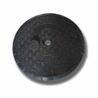 China Corrosion Resistant UV Resistant FRP Manhole Cover with 40 Tons Load Capacity for Coastal and Industrial Areas for sale