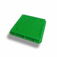China EN124 D400 Corrosion Resistant Anti-Theft Composite Manhole Cover for Heavy Duty Road Applications for sale