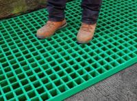 China Chemical Resistant UV Resistant Lightweight FRP Grating Panels for Data Center Equipment Platforms for sale