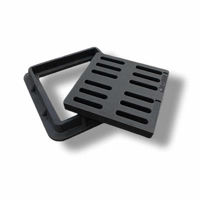 China Corrosion Resistant Lightweight Composite EN124 Compliant Fiberglass SMC Gully Grate for Drainage and Utility Infrastructure for sale