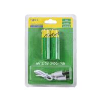China Rechargeable Lithium Battery AA 1.5V 3400mWh for sale