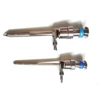 China Stainless Steel Surgical Trocar 75mm Working Length for Laparoscopic Surgery 5mm Diameter for sale
