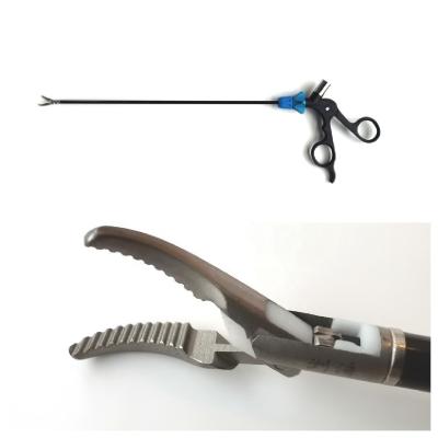 China Bipolar Dissecting Forceps 5mm x 330mm Reusable Laparoscopic Instrument Curved Straight for sale