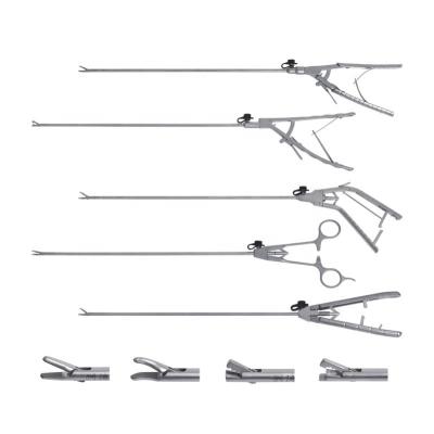 China Laparoscopic Needle Holder 5mm x 330mm Class I Surgical Instrument Custom Logo for sale