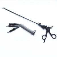 China 5mm Diameter Laparoscopic Insulated Curved Bipolar Forceps with Cable Double Action for sale