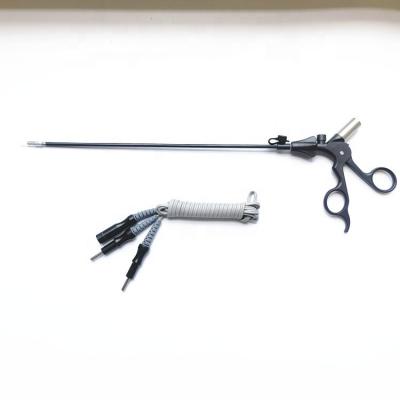 China Reusable Bipolar Dissecting Forceps 5mm x 330mm Laparoscopic Instrument Manual Handle for sale
