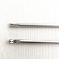 China Laparoscopic Knot Pusher Stainless Steel 5x330mm Open Close ISO13485 for sale