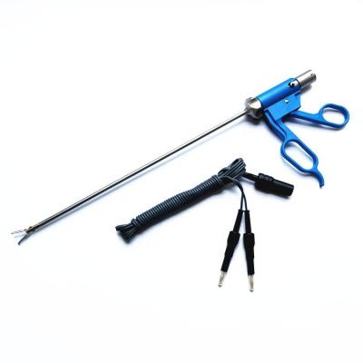 China Endoscopic Straight Bipolar Forceps 5mm x 330mm for Laparoscopic Surgery for sale