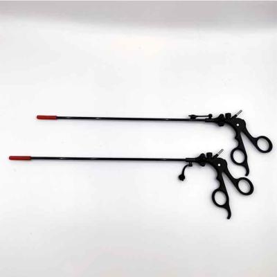 China Bipolar Dissecting Forceps 5mm x 330mm Laparoscopic Surgical Instrument Curved Straight for sale