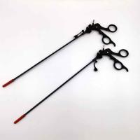China Bipolar Dissecting Forceps 5mm x 330mm Laparoscopic Surgical Instrument Curved Straight for sale