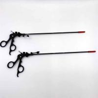 China Bipolar Dissecting Forceps 5mm x 330mm Laparoscopic Surgical Instrument Curved Straight for sale