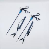 China GB/T18830-2009 Laparoscopic Bipolar Forceps 5mm x 330mm Curved Straight for Minimally Invasive Surgery for sale
