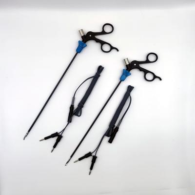 China Reusable Bipolar Laparoscopy Forceps Double Action Straight Head 5mm x 330mm CE for sale
