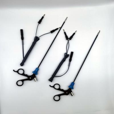 China Reusable Laparoscopic Bipolar Forceps 5x330mm Double Action Non-Traumatic Autramatic for sale